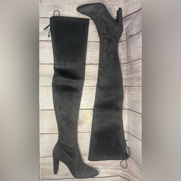 Stuart Weitzman | Shoes | Stuart Weitzman Gray Alllegs Ultrastretch Over The Knee Bootssize 65 ...